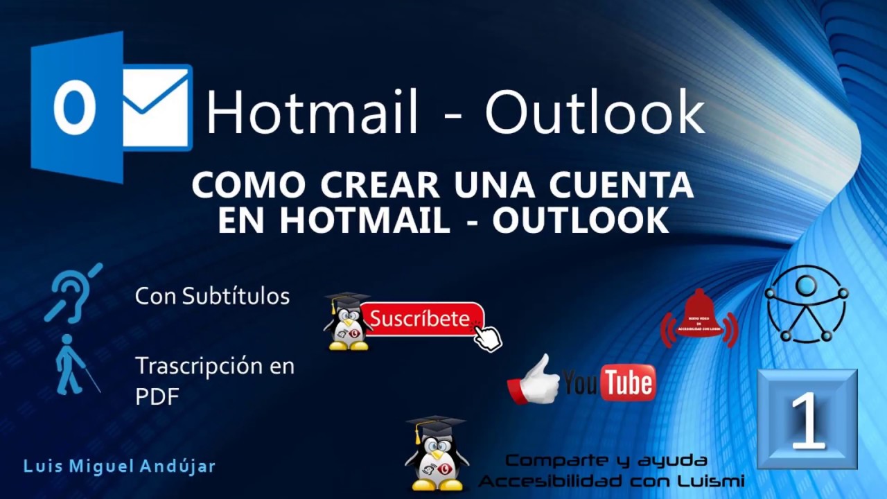 Pasos para crear una cuenta Hotmail - Outlook Nueva - YouTube