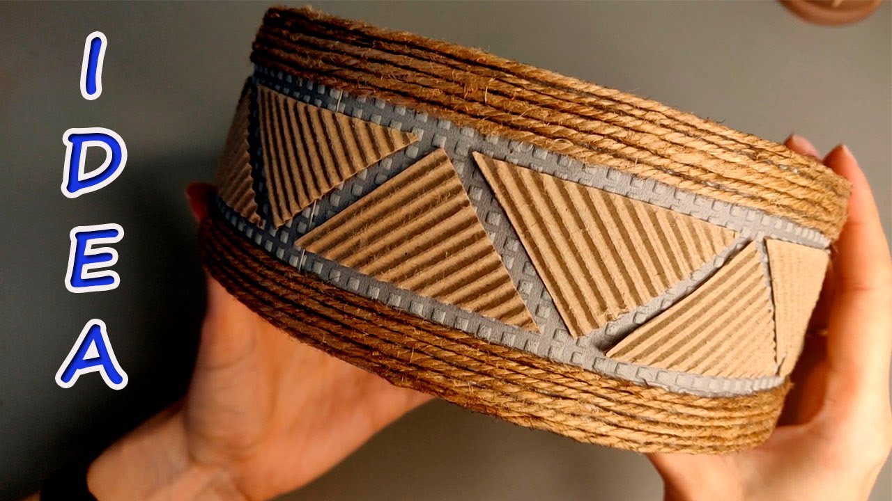 🔊 THE EASIEST WAY TO DECOR A BOX Super beautiful DIY cardboard idea ...