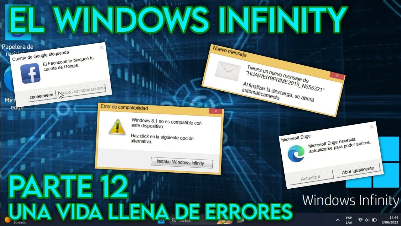 EL WINDOWS INFINITY - Una vida llena de errores Parte 12 (Sin malas palabras) - YouTube