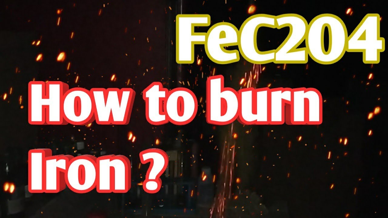 Preparation of Ferrous Oxalate and Pyrophoric Iron reaction - YouTube