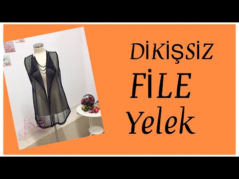 DİKİŞSİZ FİLE YELEK #yeleknasıldikilir #kolayyelek #dikişsizyelek #zelişindikişodası