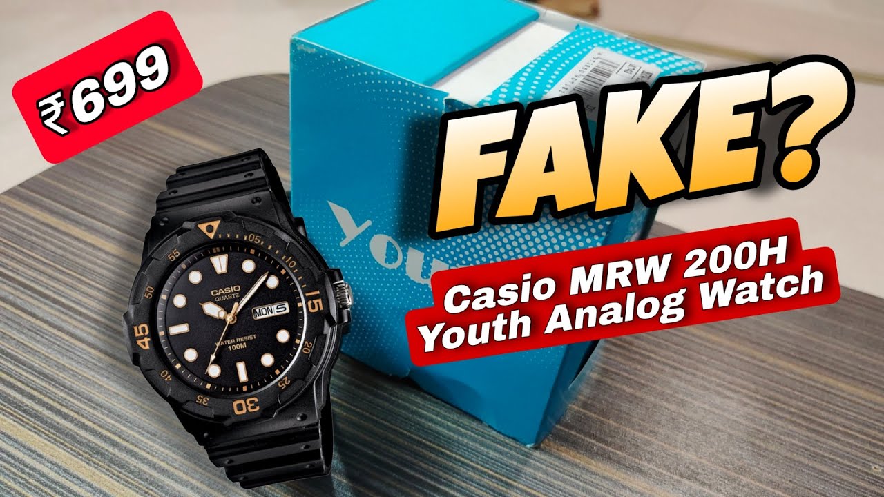 REAL or FAKE Casio MRW 200H Youth Analog Watch? - YouTube