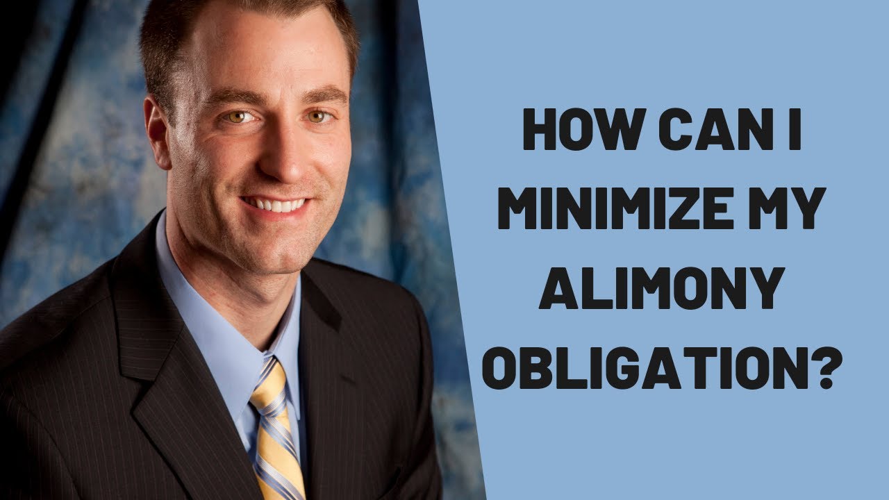 How can I minimize my alimony obligation? - YouTube