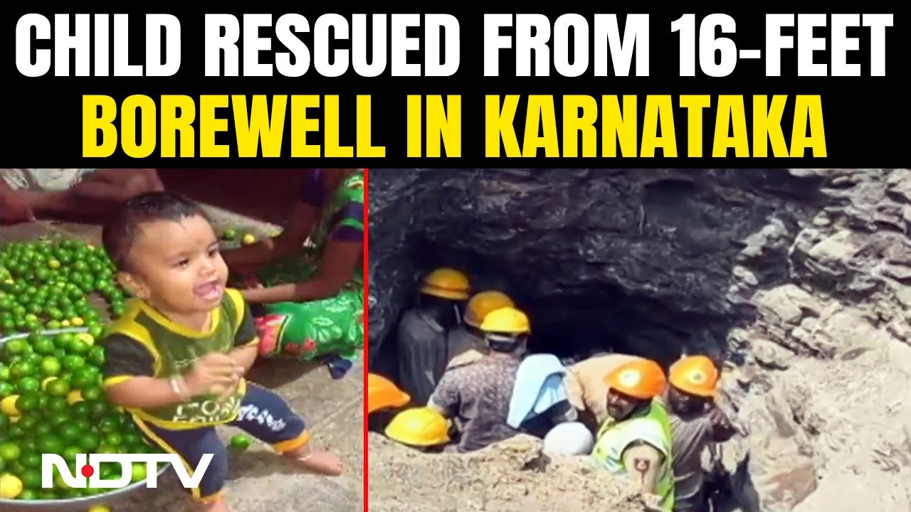 Kid Fell In Borewell | 2-Year-Old Rescued From 16-Feet Deep Borewell In ...