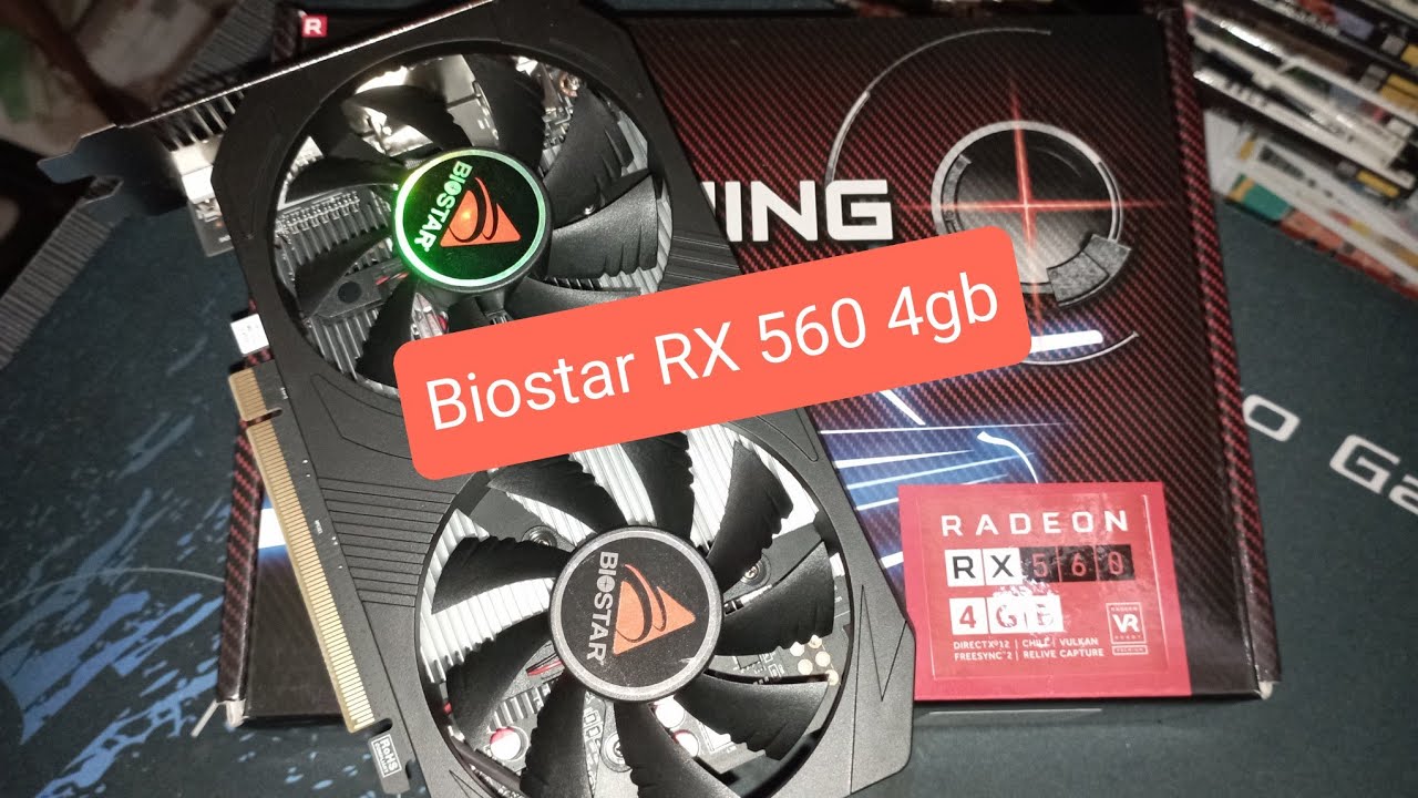 Unboxing n Review: Biostar VGA RX 560 4gb - YouTube