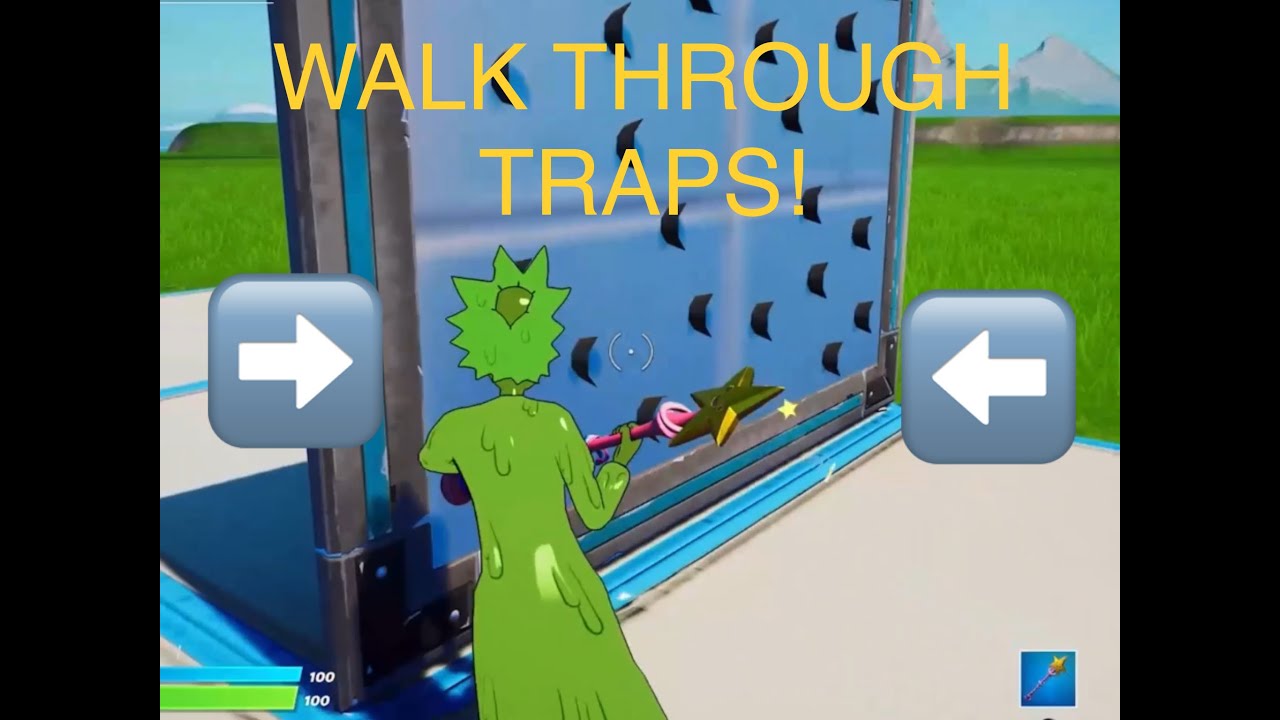 How to WALK THROUGH TRAPS in FORTNITE CREATIVE (tutorial) - YouTube