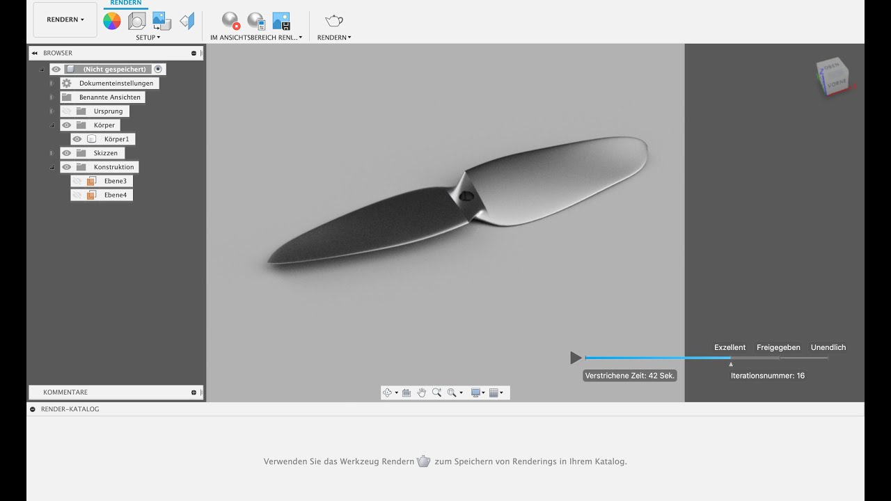 Propeller Tutorial CAD Fusion 360 Deutsch Autodesk - YouTube