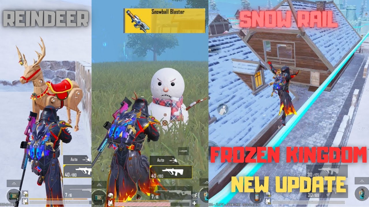 New Frozen Kingdom Mode New Reindeer Snowball Blaster Snowy Village ...