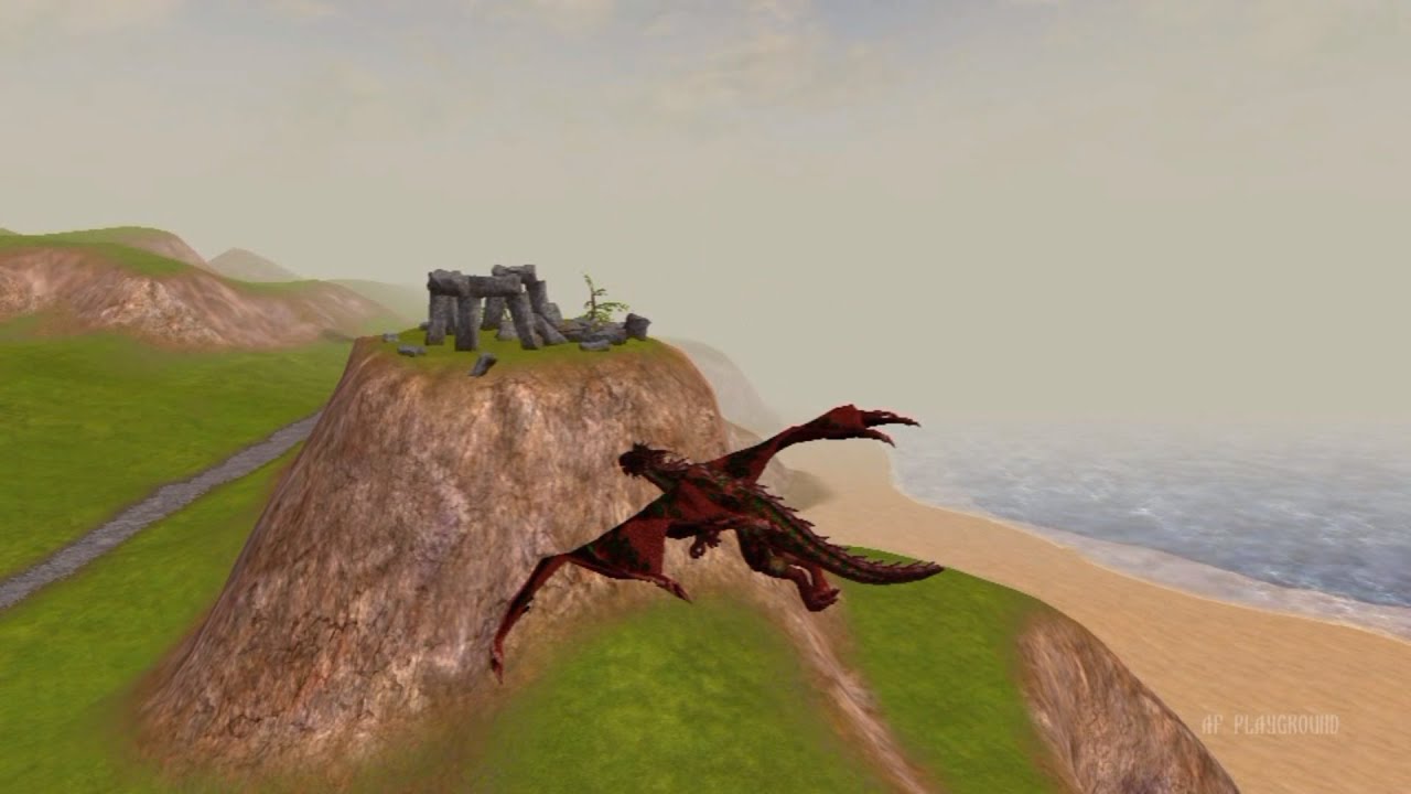 Istaria - Dragon flying over Aughundell region Pt.2 HD 1080p - YouTube