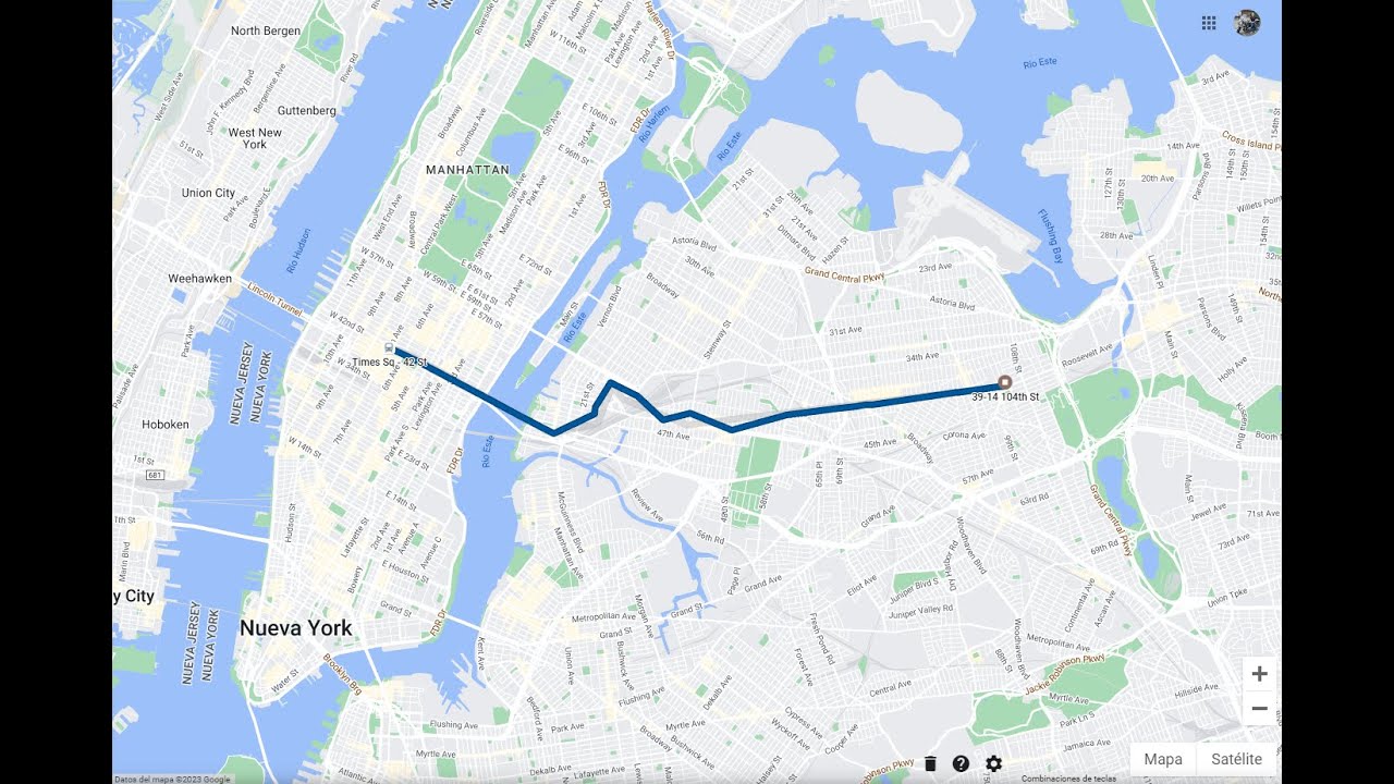 TREN 7 MANHATTAN QUEENS LADO IZQUIERDO - YouTube