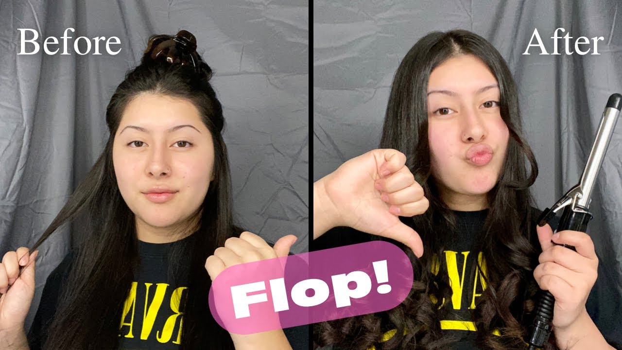 Trying a New Hairstyle Flop! | Curly Hair | Conair Instant Heat 1/2 ...