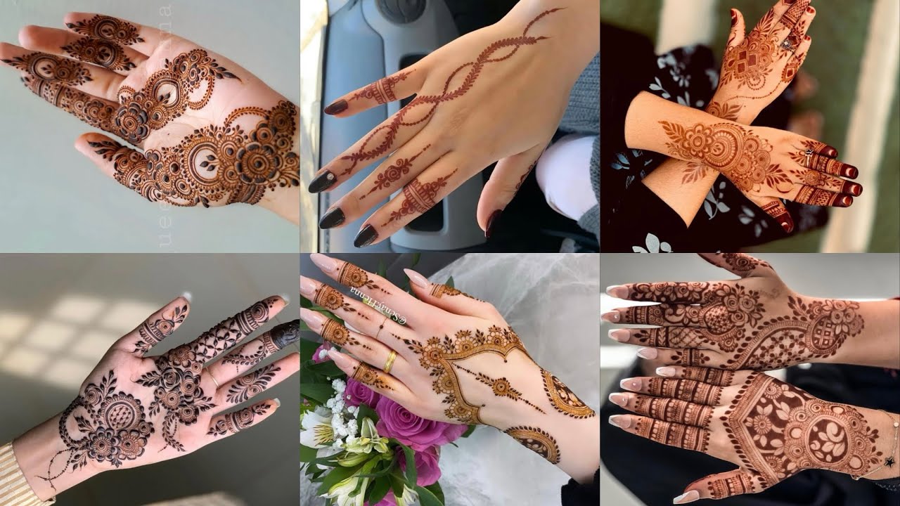 Simple elegant mehndi designs | western mehndi style | modern henna ...