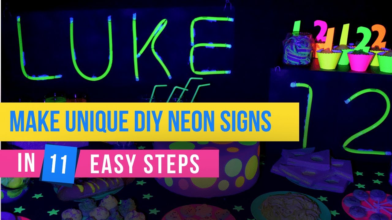 How To Make Unique DIY Neon Signs In 11 Easy Steps - YouTube