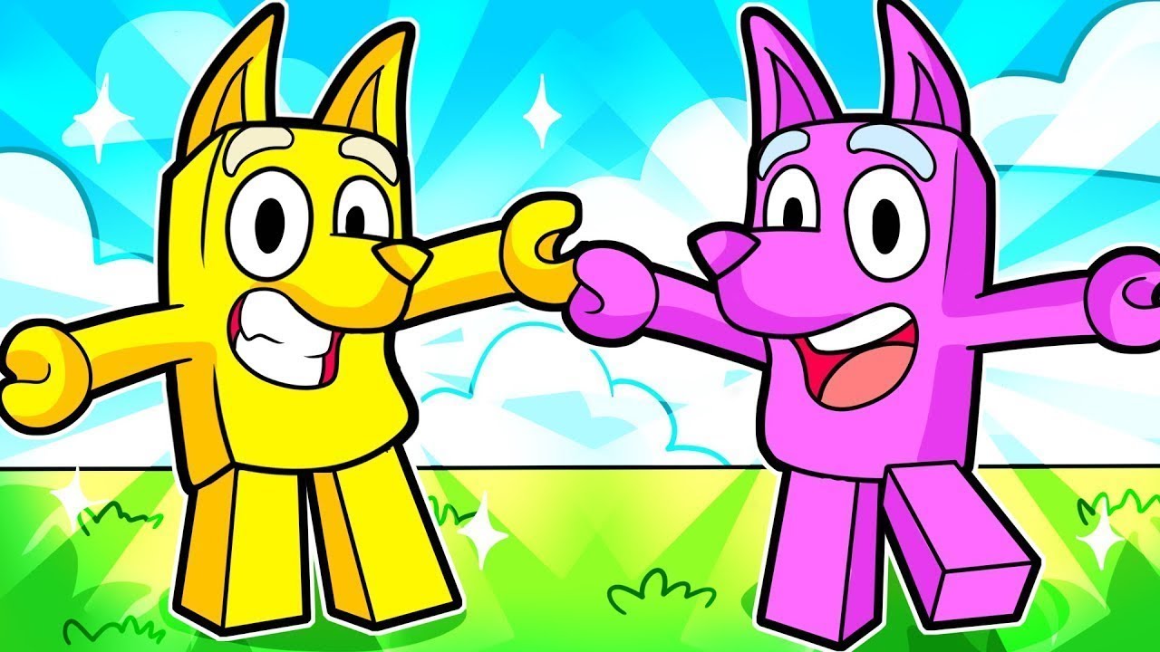 BLUEY AND BINGO CHANGE COLOR in ROBLOX - YouTube
