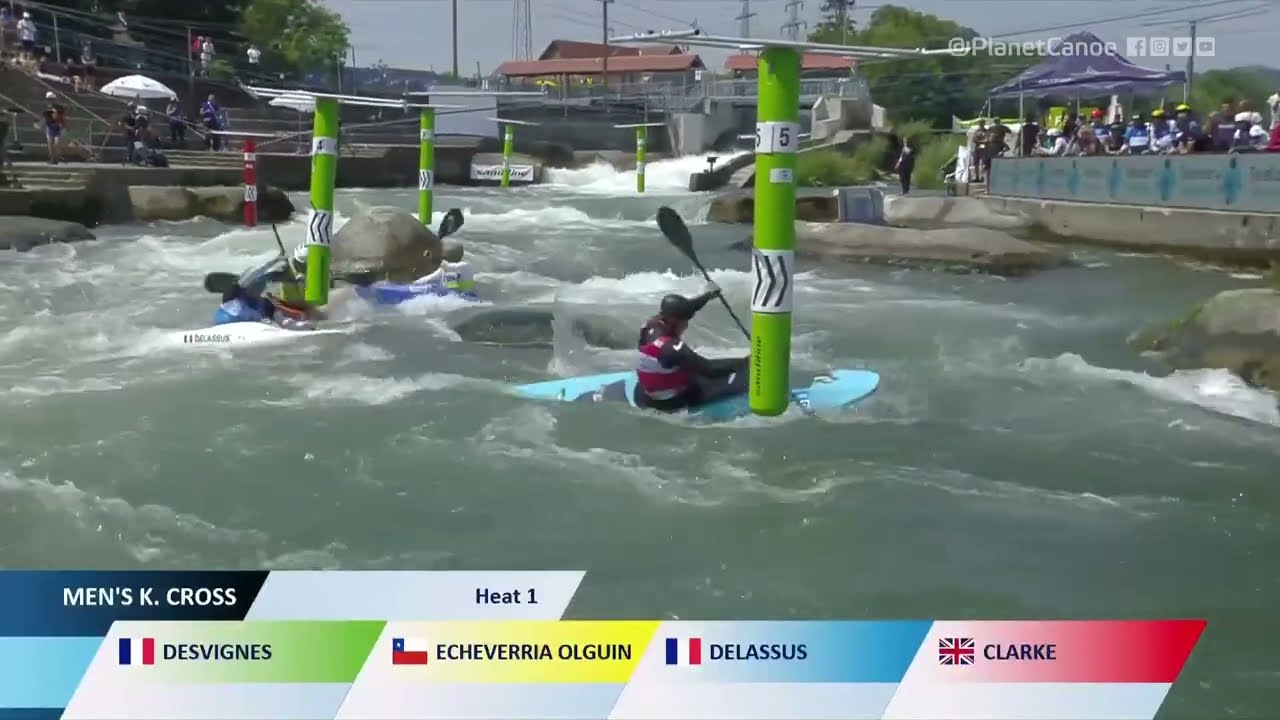 Men's Kayak Cross Heat 1 / 2023 ICF Canoe-Kayak Slalom World Cup ...