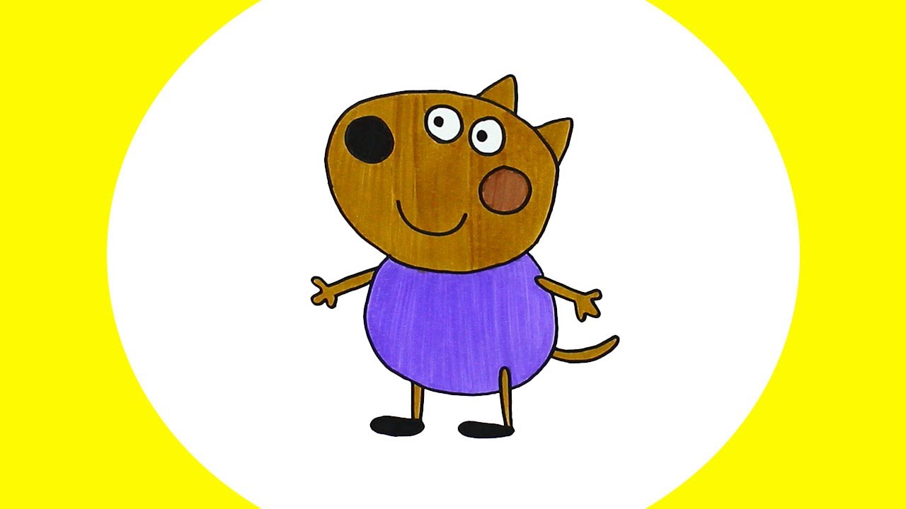 Peppa Pig Danny Dog desenhos para desenhar 😊 how to draw. - YouTube