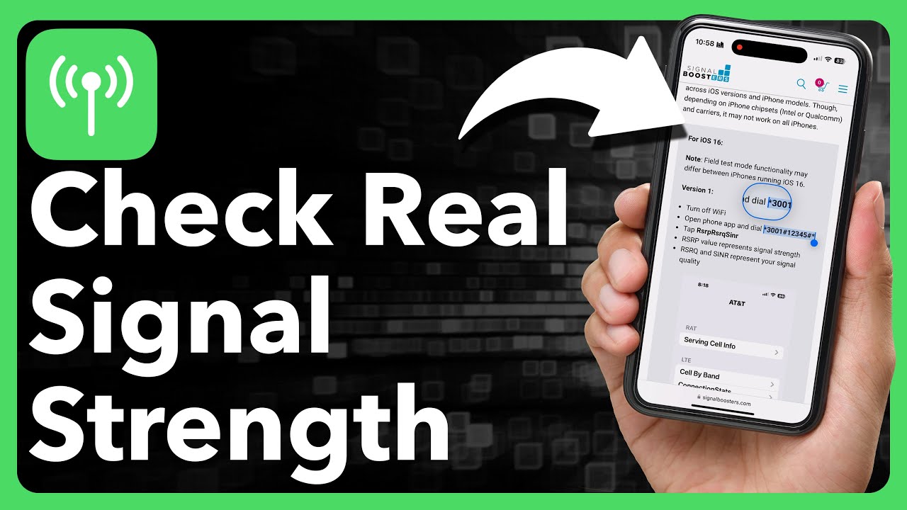 How To Check REAL Signal Strength On iPhone - YouTube
