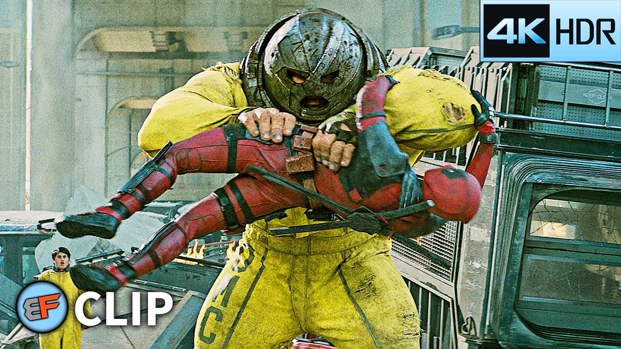 Deadpool Encounters Juggernaut "I'm Gonna Rip You In Half Now" Scene ...