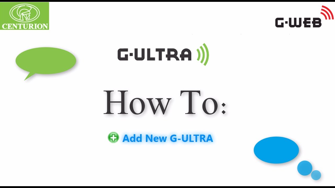 G-ULTRA - Adding to G-WEB - YouTube