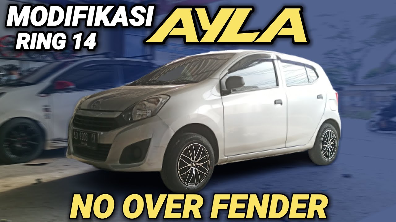 Modifikasi Daihatsu Ayla Velg Ring 14 HSR Wheel, Dari Kaleng Ke Velg ...