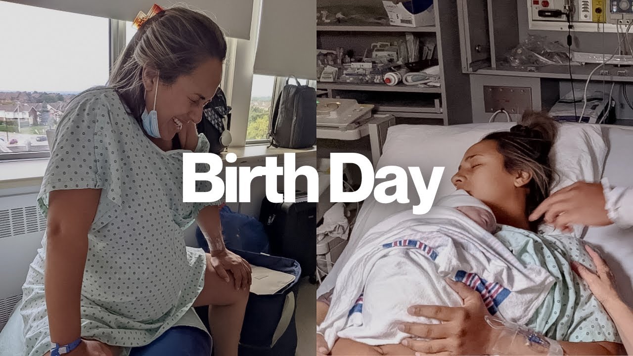 Hospital Birth Vlog || Delivery & Our First Moments (Induced at 41 ...