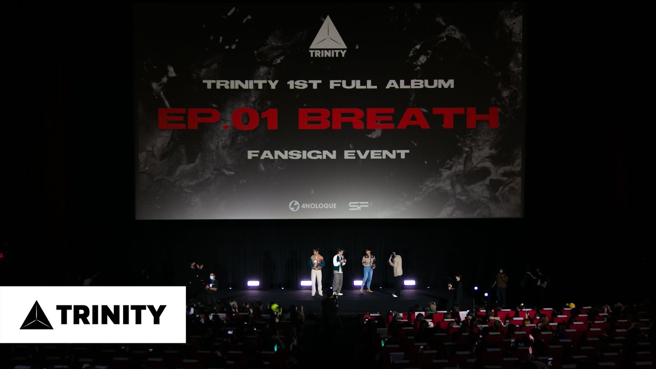 [BEHIND THE SCENES] TRINITY 1ST FULL ALBUM EP.01 BREATH FANSIGN EVENT - YouTube