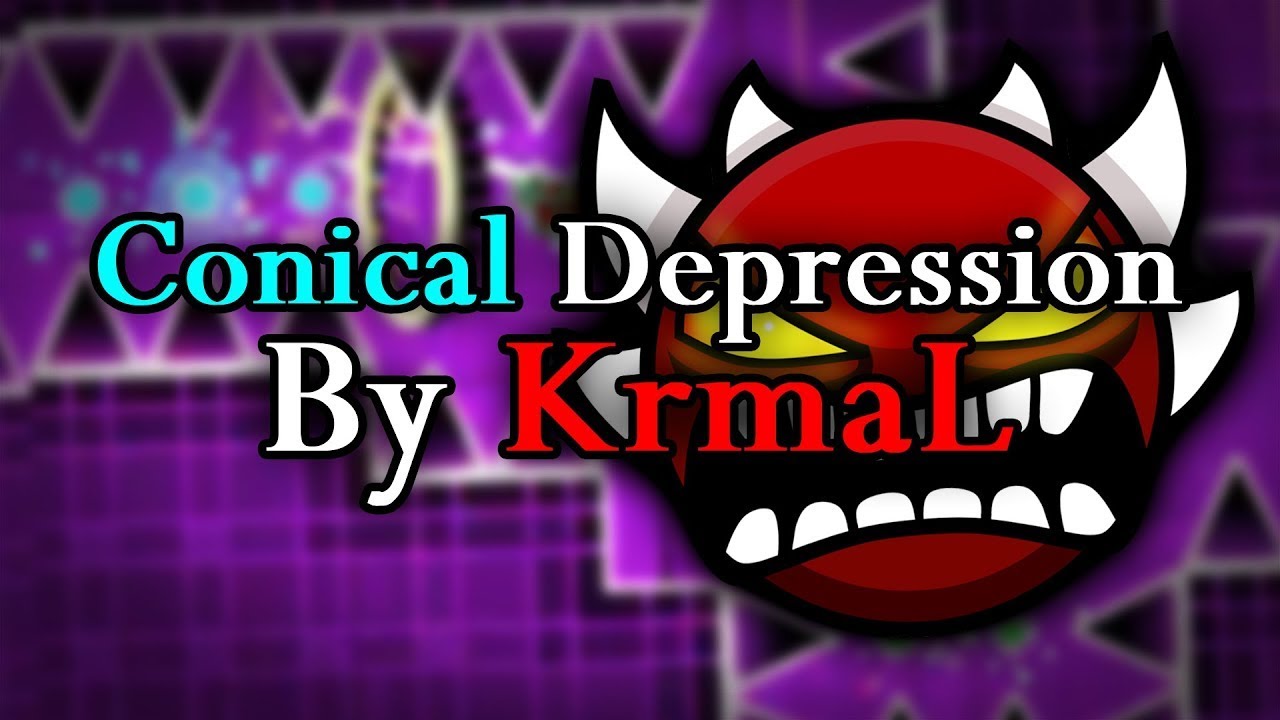 Шоукейс уровня || Level showcase || Conical Depression || Geometry Dash ...