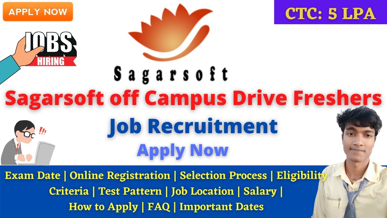 Sagarsoft Off-Campus Recruitment Drive Freshers as Trainee Software ...