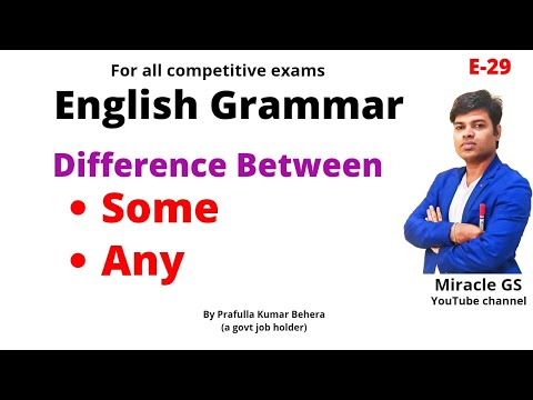 Some vs Any | difference between Some and any | English Grammar | - YouTube