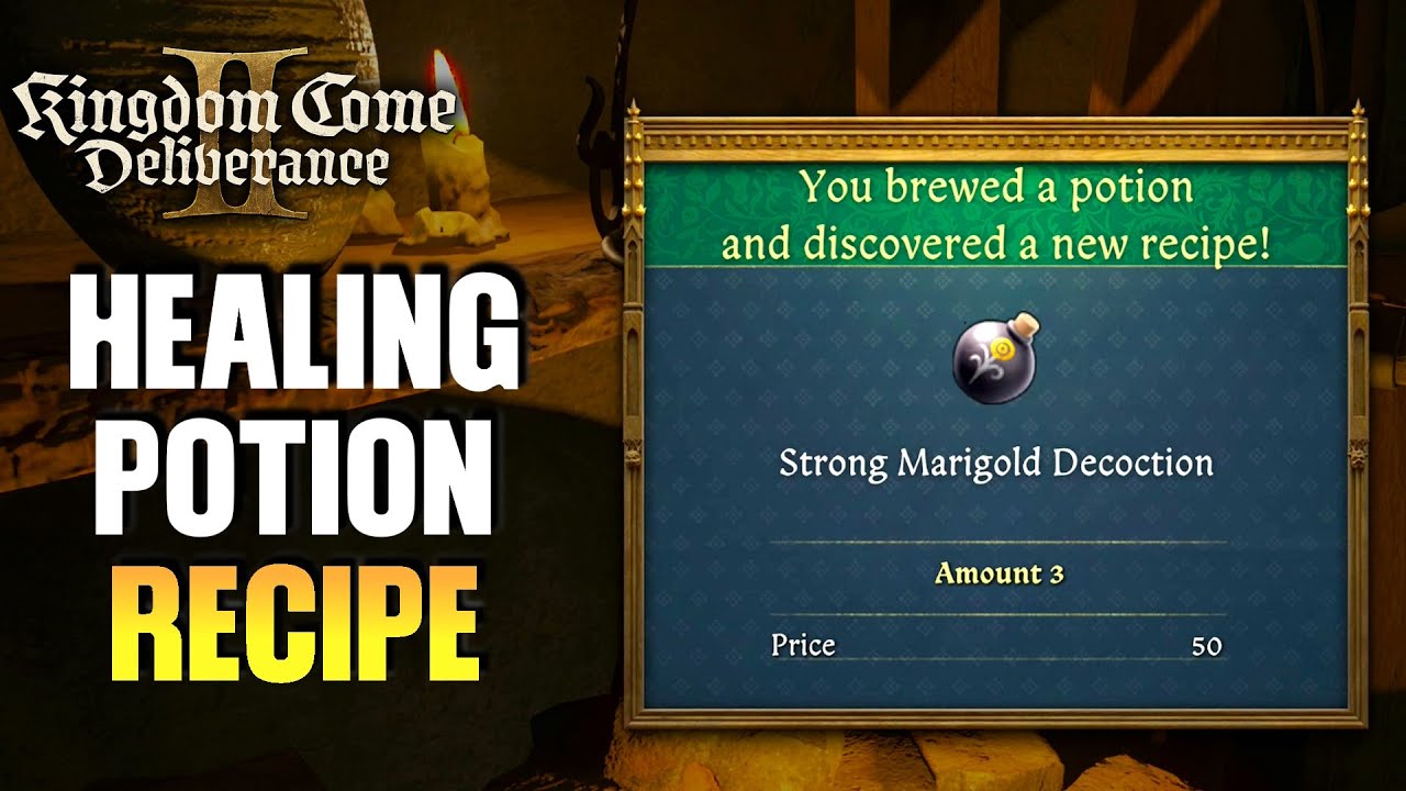 How to brew a STRONG HEALING POTION in Kingdom Come: Deliverance 2 ...