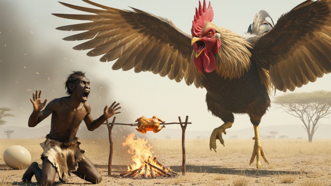 Life Million Years Ago | A Giant Prehistoric Chicken Attacks, Forcing ...