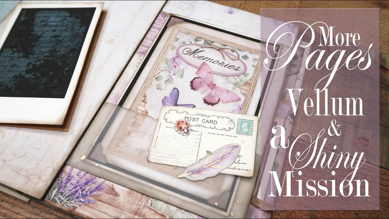 Adding Pages ~ Vellum Pocket ~ I am on a Shiny Mission! - YouTube
