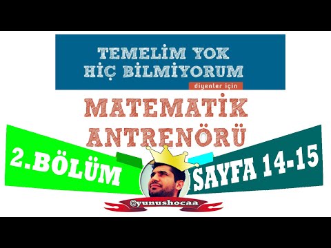 MATEMATİK ANTRENÖRÜ SAYFA: 14-15 @yunushocaa