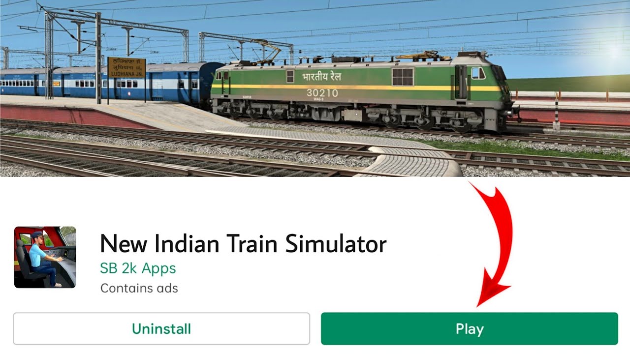 High Graphics Train Game | New Train Game | 2022 | New Indian Train ...