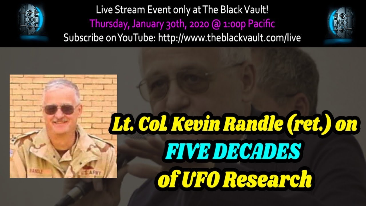 Lt. Col. Kevin Randle (ret.) on FIVE DECADES of UFO Research - YouTube