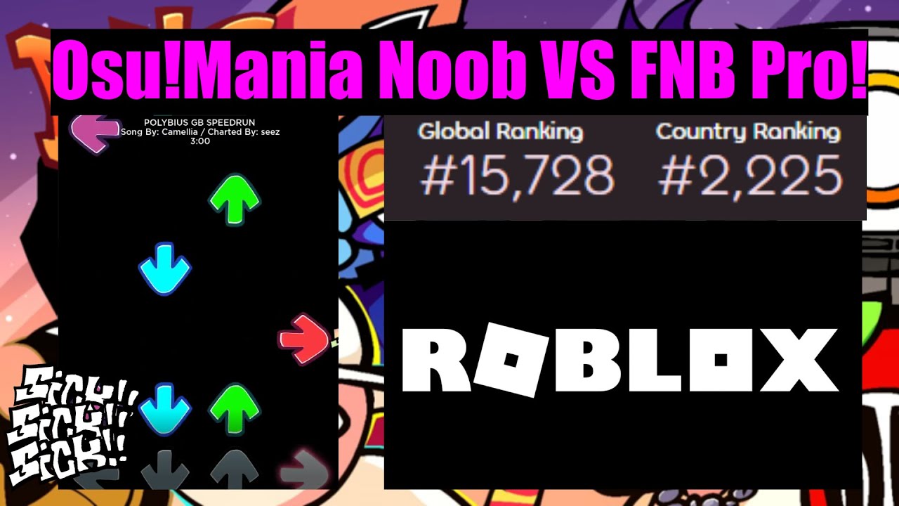 [Roblox] Osu!Mania Noob VS FNB Pro! Feat. MysticxNight! | Friday Night ...