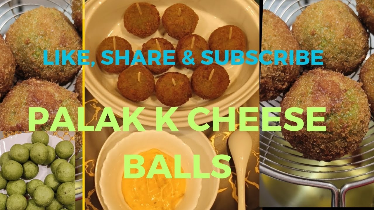 how to make palak k cheese balls #cookwithjagritirana - YouTube