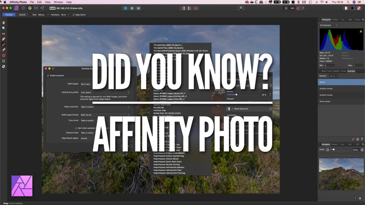 3 Things You May Not Know About the Affinity Photo Develop Persona ...