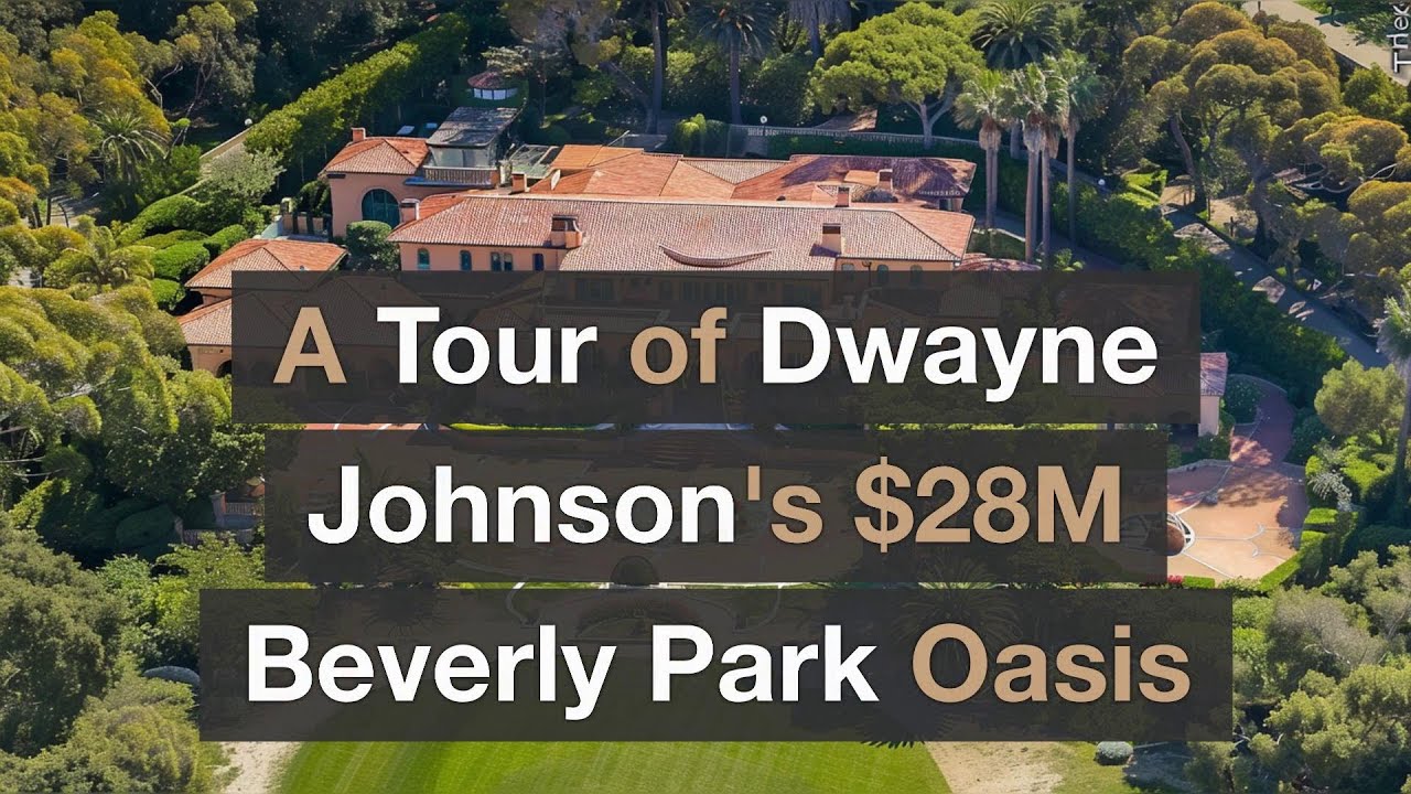A Tour of Dwayne Johnson's 28M Beverly Park Oasis - YouTube