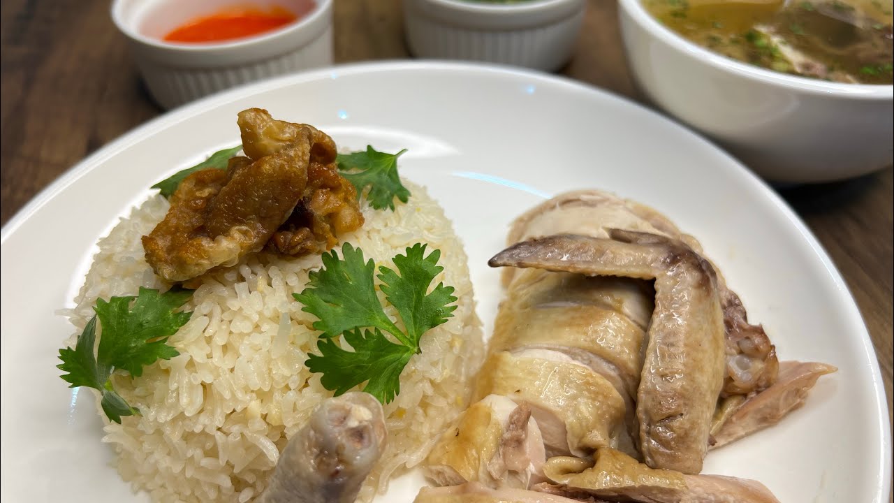 Hainanese Chicken Rice ကြက်ဆီထမင်း ချက်နည်း #hainanesechickenrice # ...