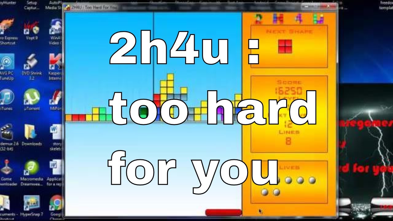 2h4u : too hard for you - portable free PC game to download - YouTube