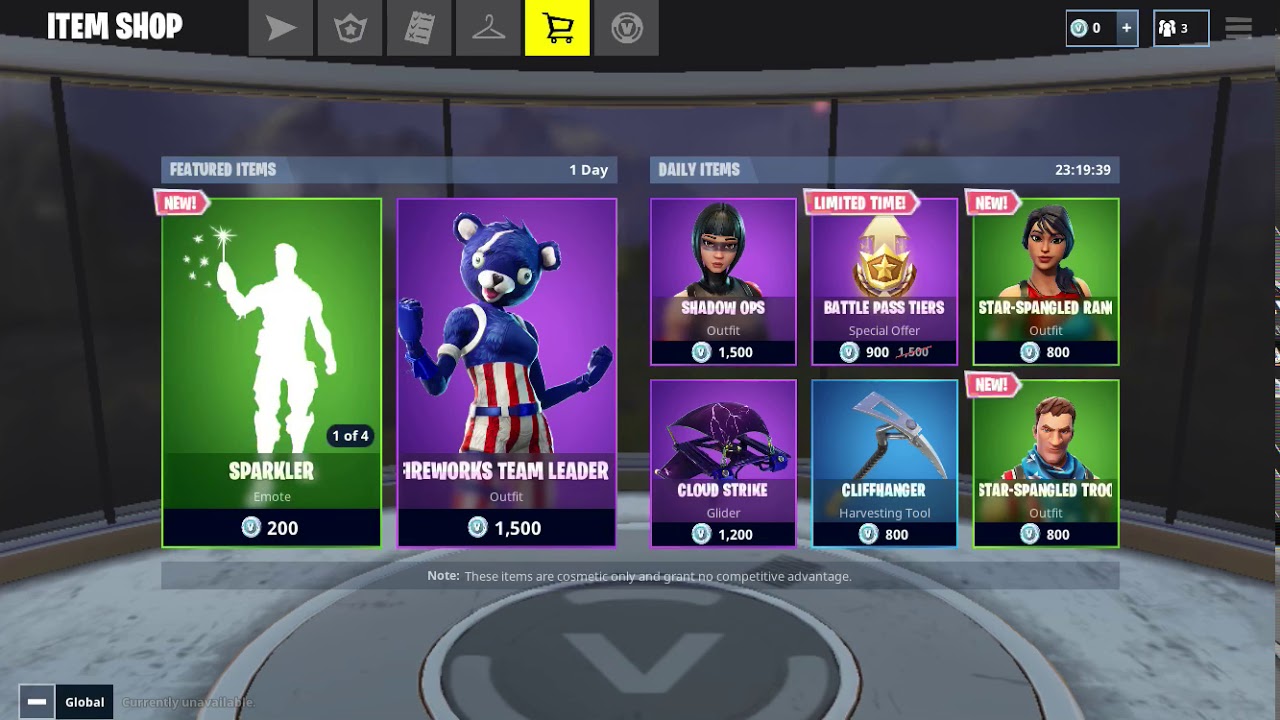 Shadow Ops back Fortnite Item Shop 7/3 - YouTube