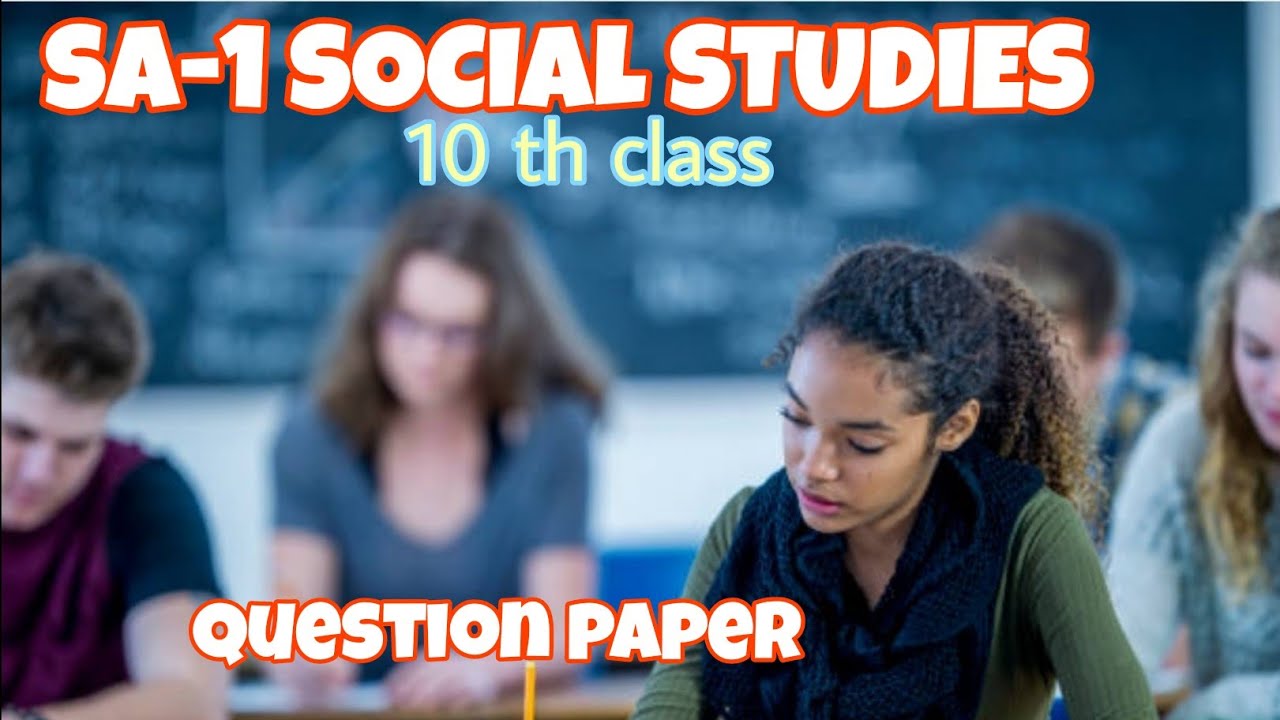 SA-1 Social studies question paper - YouTube