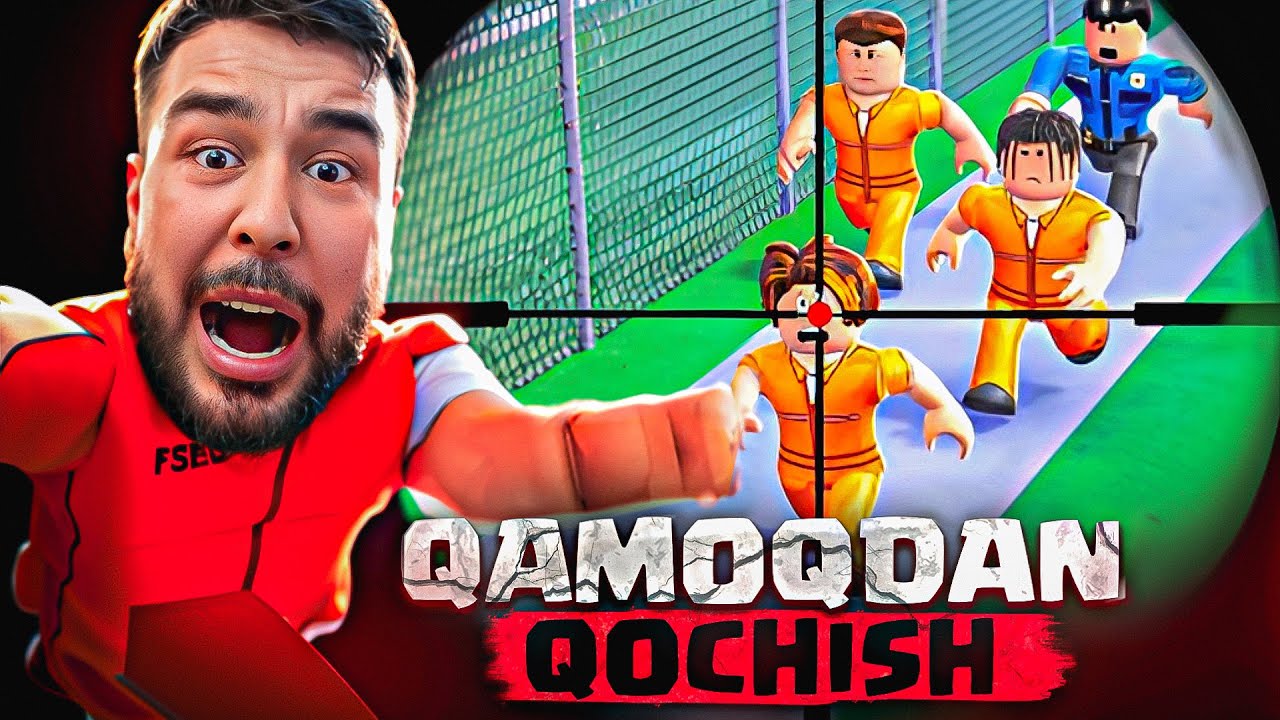 ROBLOX. QAMOQDAN QOCHISH. PRISON RUN - YouTube