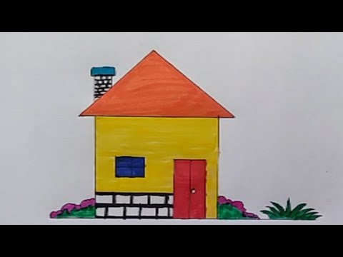 Amazing house 🏡 landscape with camlin brush pen//sili'r drawing// - YouTube
