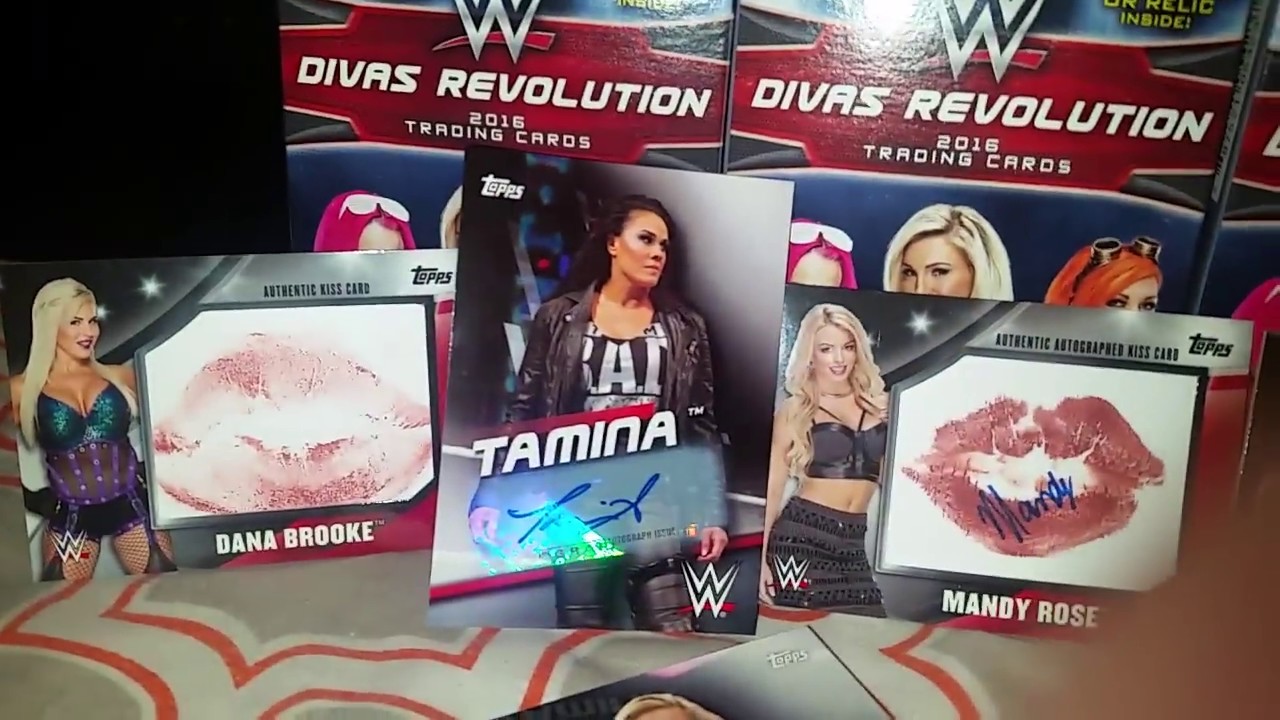 Topps WWE Divas Revolution 2016 8/9 series - YouTube