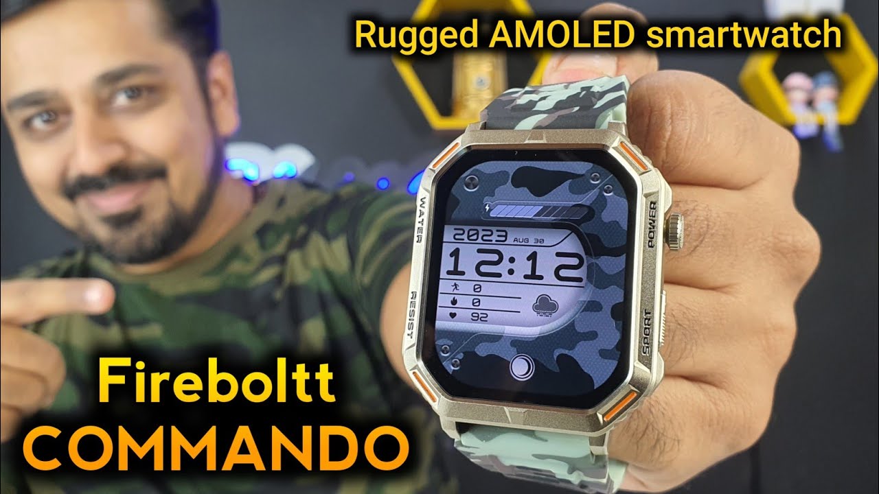 Fireboltt COMMANDO. AMOLED display, BT Calling. - YouTube