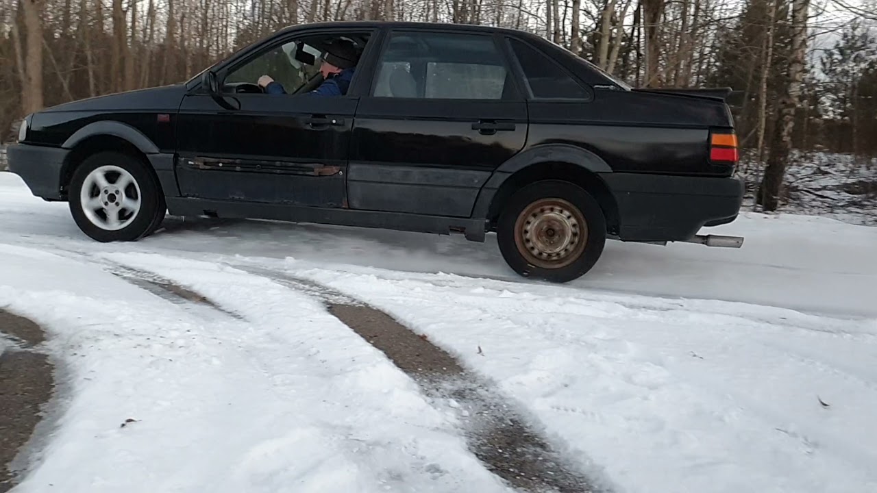 VW Passat b3 35i syncro 2.0i slow start #1 - YouTube