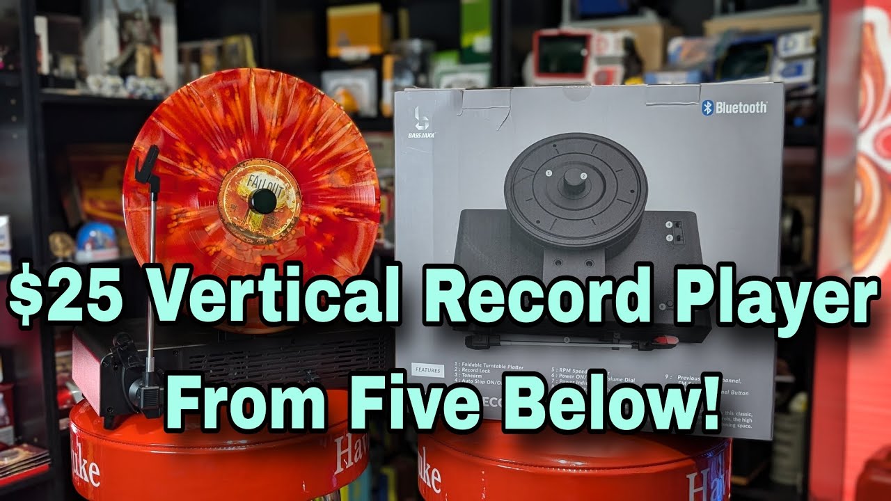 $25 Vertical Record Player from Five Below! - YouTube