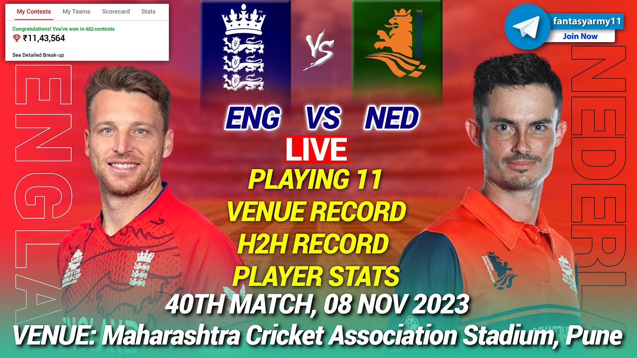 🔴LIVE ENG vs NED Live Prediction| ENG vs NED | Netherlands vs England ...